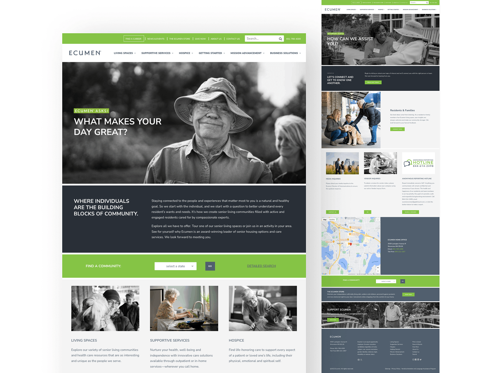 Large-Scale WordPress Migration and Digital Marketing for Ecumen | O8
